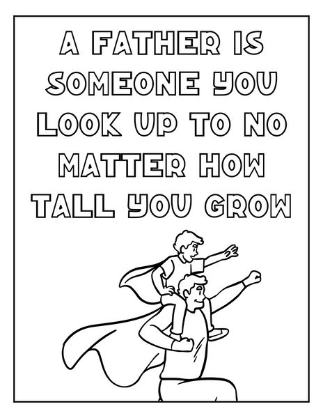 Printable (Digital) Father's Day Quotes Coloring Pages – shop.nil-tech