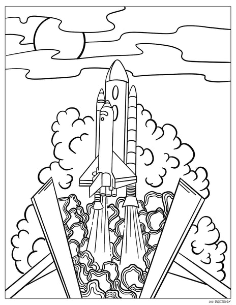 Rocket Leaving Earth – shop.nil-tech