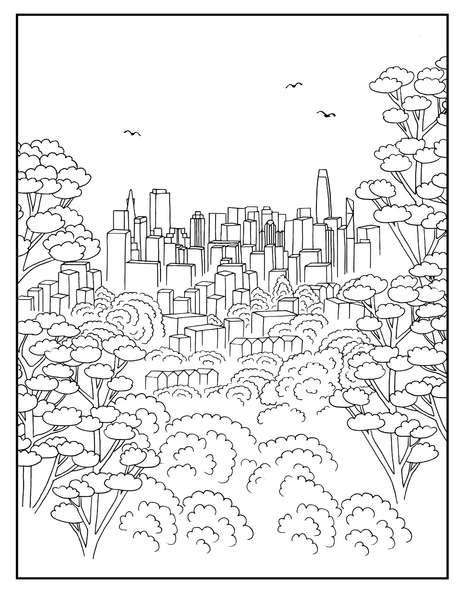 san francisco coloring book