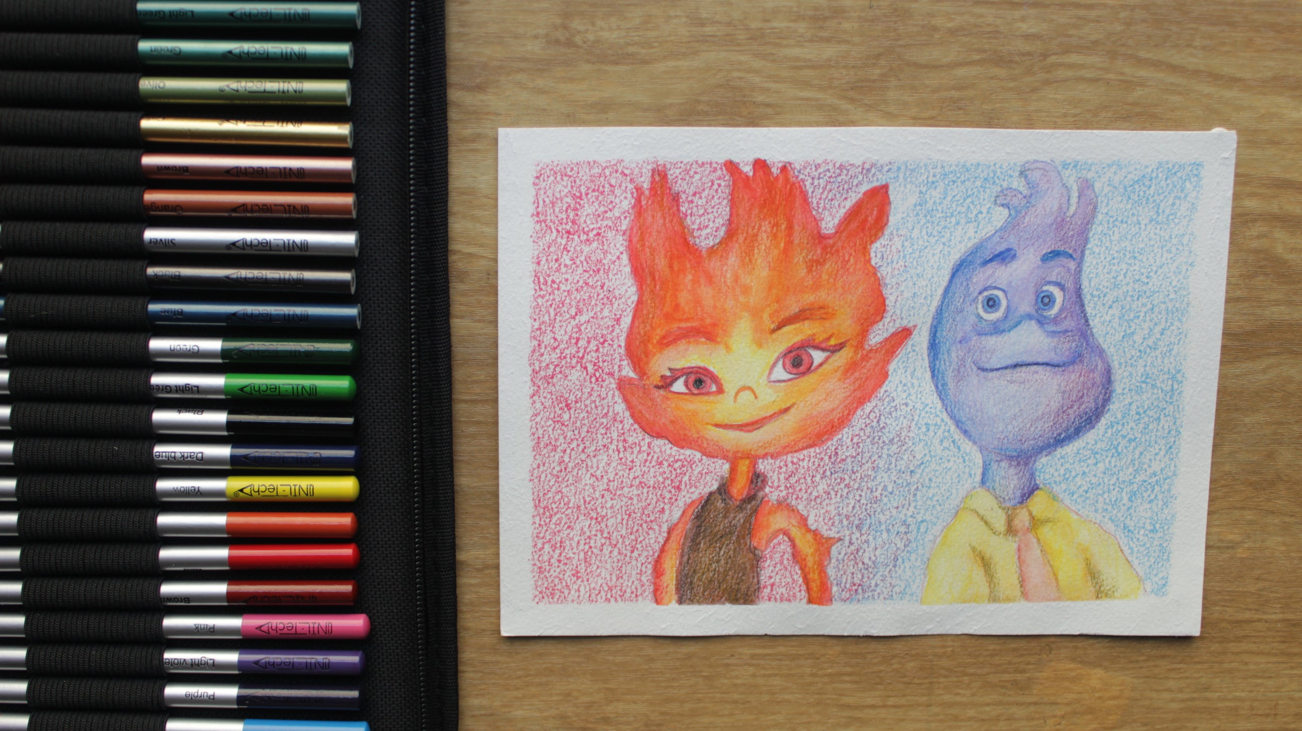 Ignite Your Creativity: Drawing Wade and Ember from Disney Pixar's Ele ...