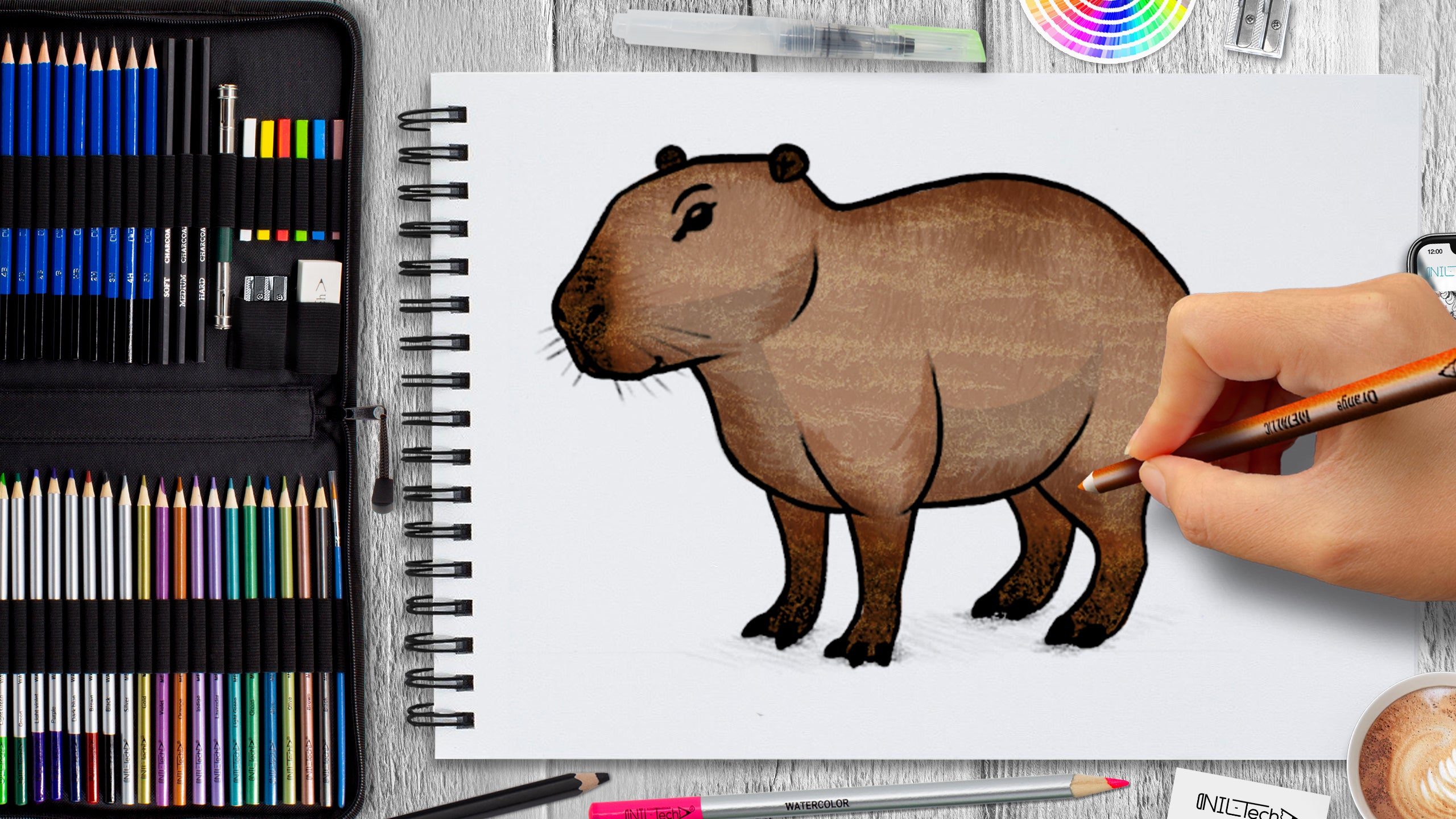 How to Draw a Capybara: A Step-by-Step Tutorial for Beginners - shop ...