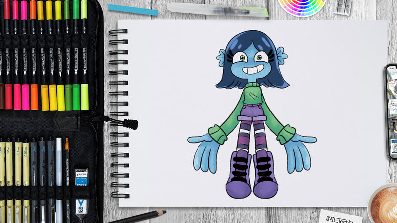 How to Draw Ruby Gillman the "Teen Kraken" (Movie 2023) - shop.nil-tech