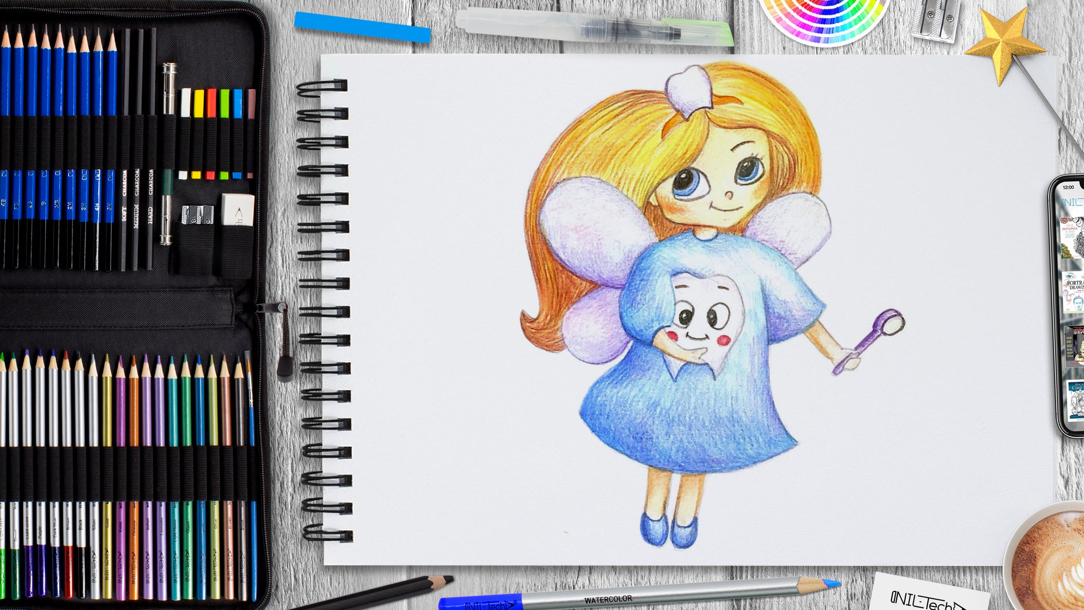 How to Draw a Tooth Fairy | Nil Tech – shop.nil-tech