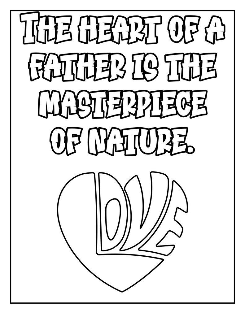 Printable (Digital) Father's Day Quotes Coloring Pages – shop.nil-tech