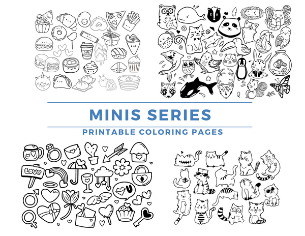 Printable (Digital) MINIS Coloring Pages: WhimsyMinis Coloring Collect ...