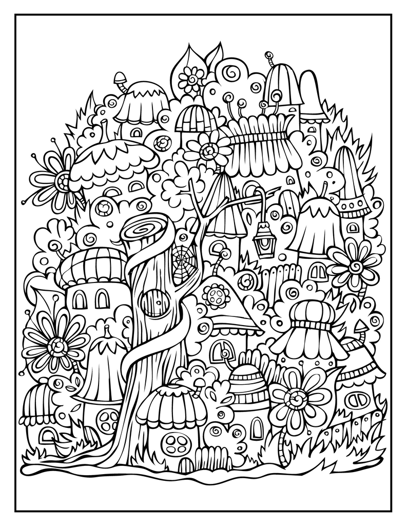 Printable (Digital) Doodles Coloring Pages: Book for All Ages – shop ...
