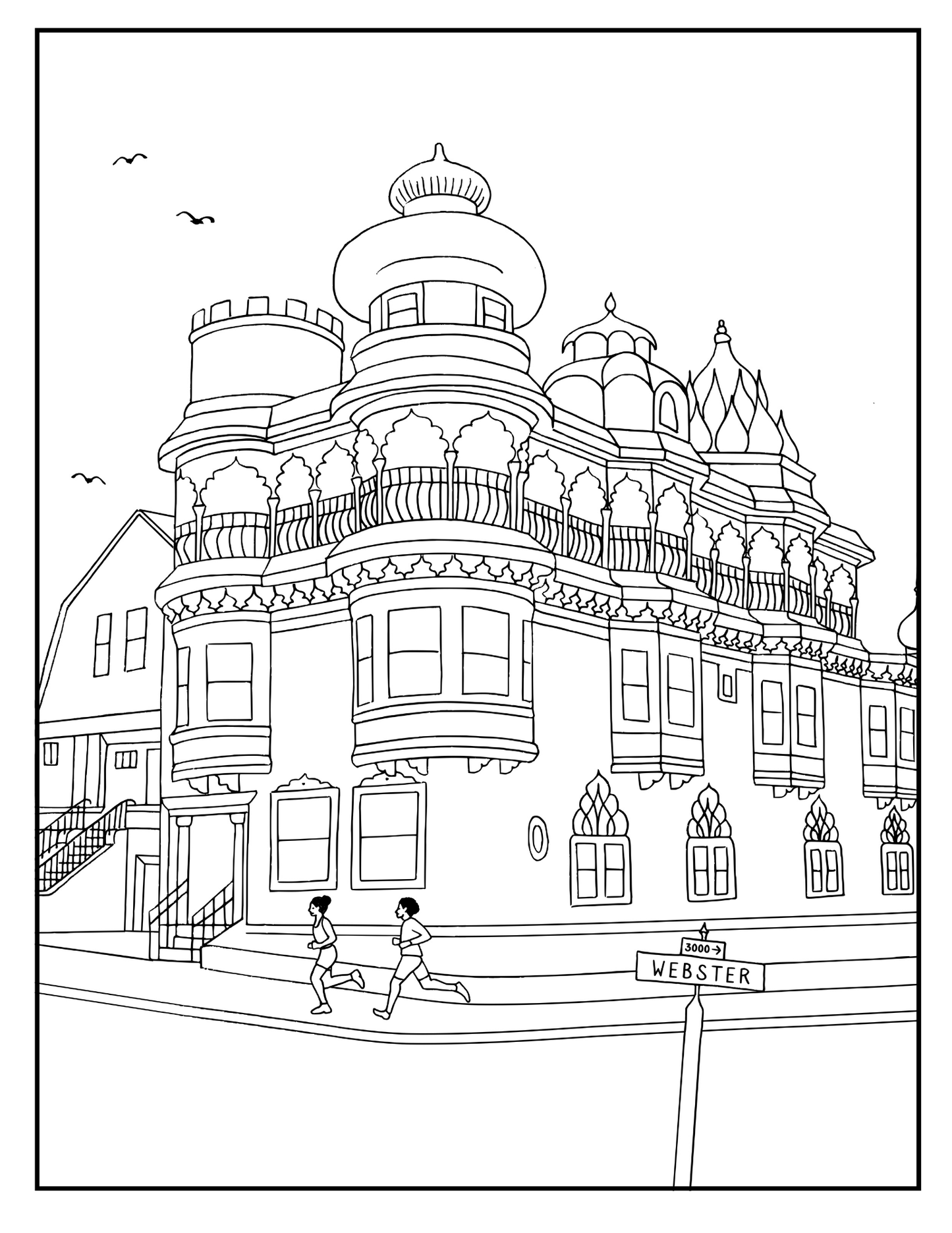 san francisco coloring pages