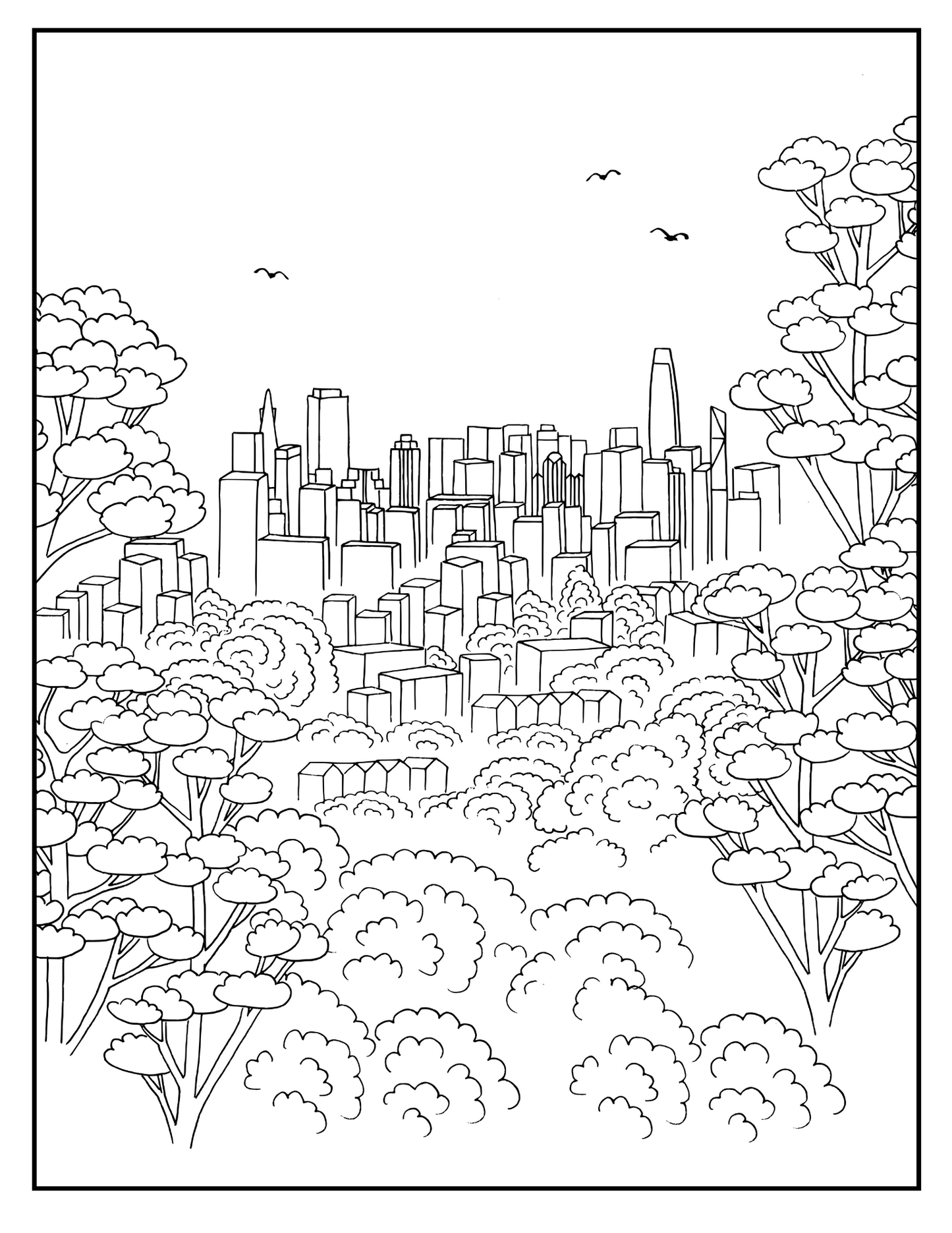 san francisco coloring pages