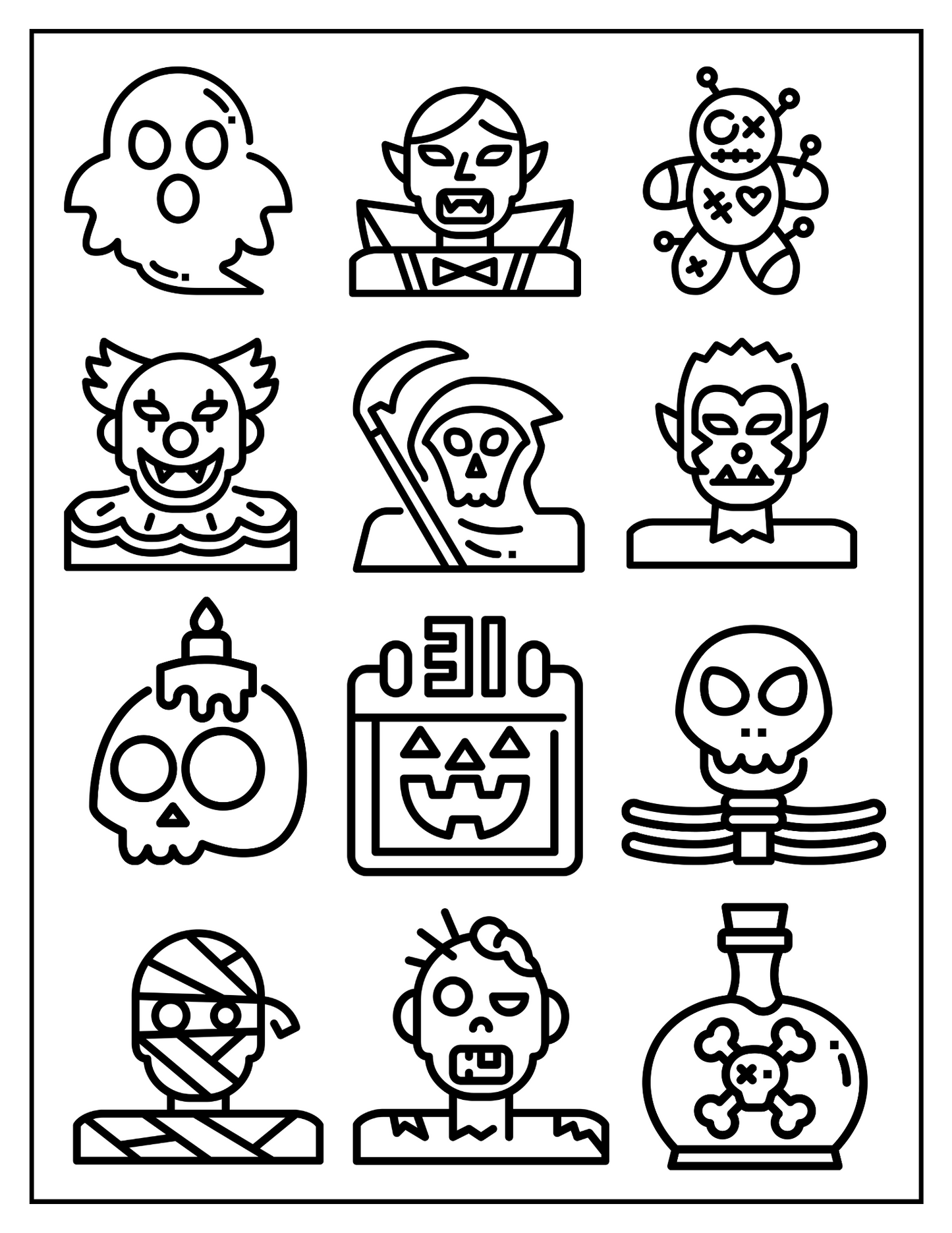 halloween coloring pages uk