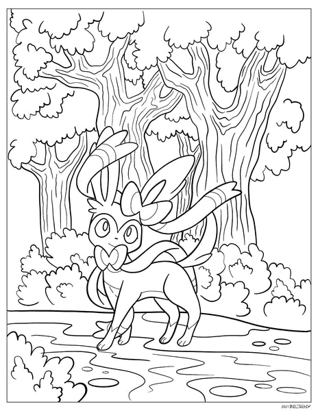 Sylveon Fairy-type evolution of Eevee Pokemon – shop.nil-tech