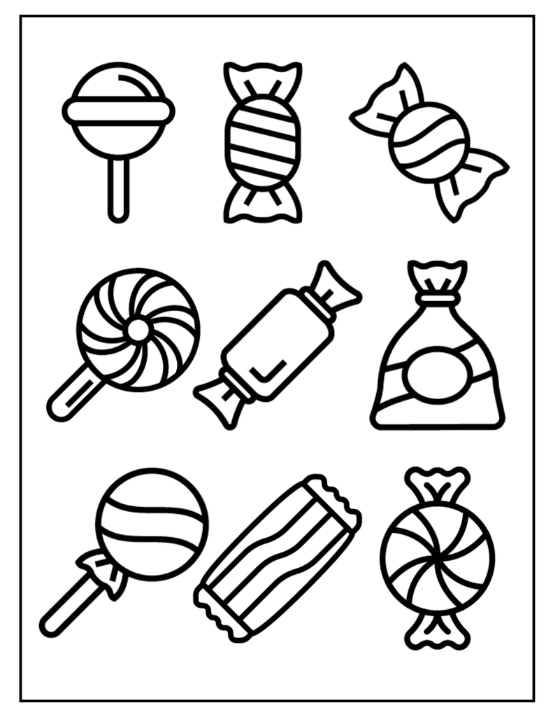 Spooky Sweets: Halloween-Themed Printable Coloring Book – shop.nil-tech