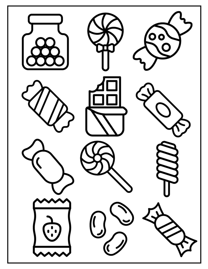 Spooky Sweets: Halloween-Themed Printable Coloring Book – shop.nil-tech