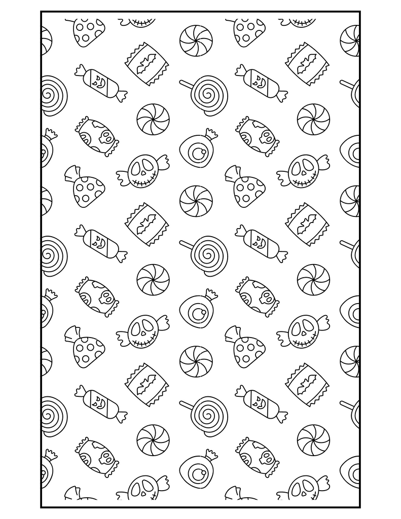 Spooky Sweets: Halloween-Themed Printable Coloring Book – shop.nil-tech
