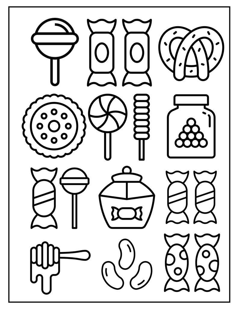 Spooky Sweets: Halloween-Themed Printable Coloring Book – shop.nil-tech