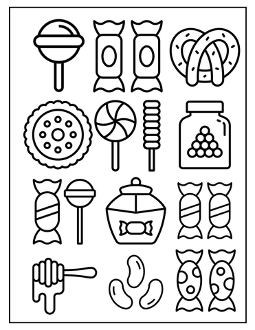 Spooky Sweets: Halloween-Themed Printable Coloring Book – shop.nil-tech