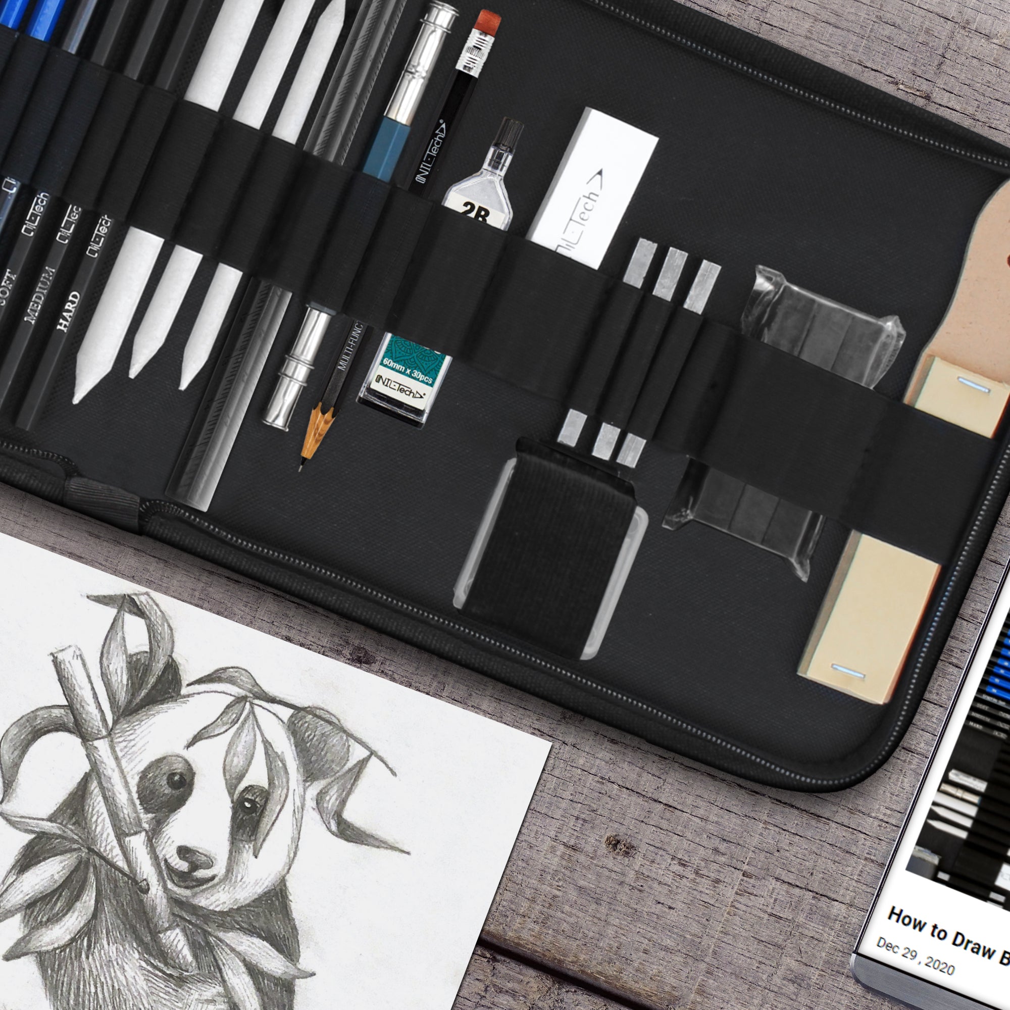 Drawing Pencils - 37 Sketching Art Set | Art Pencil Set | NIL-Tech ...